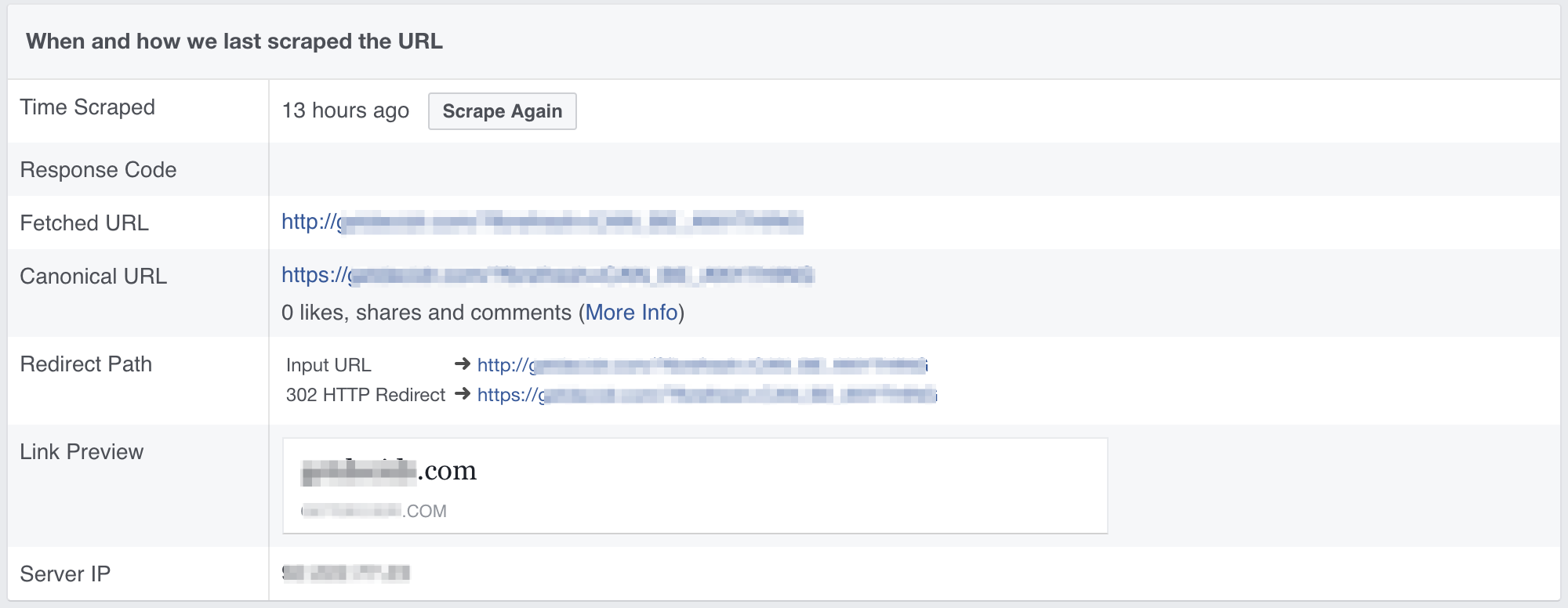 Facebook sharing not scraping URL correctly with HTTPS links